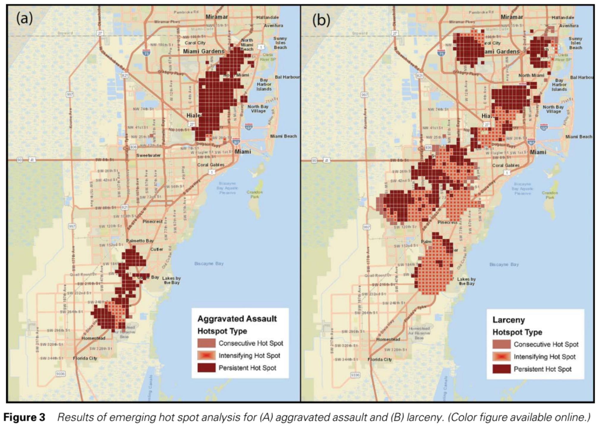 Kriminalität Karte Miami - Miami crime map (Florida - USA)